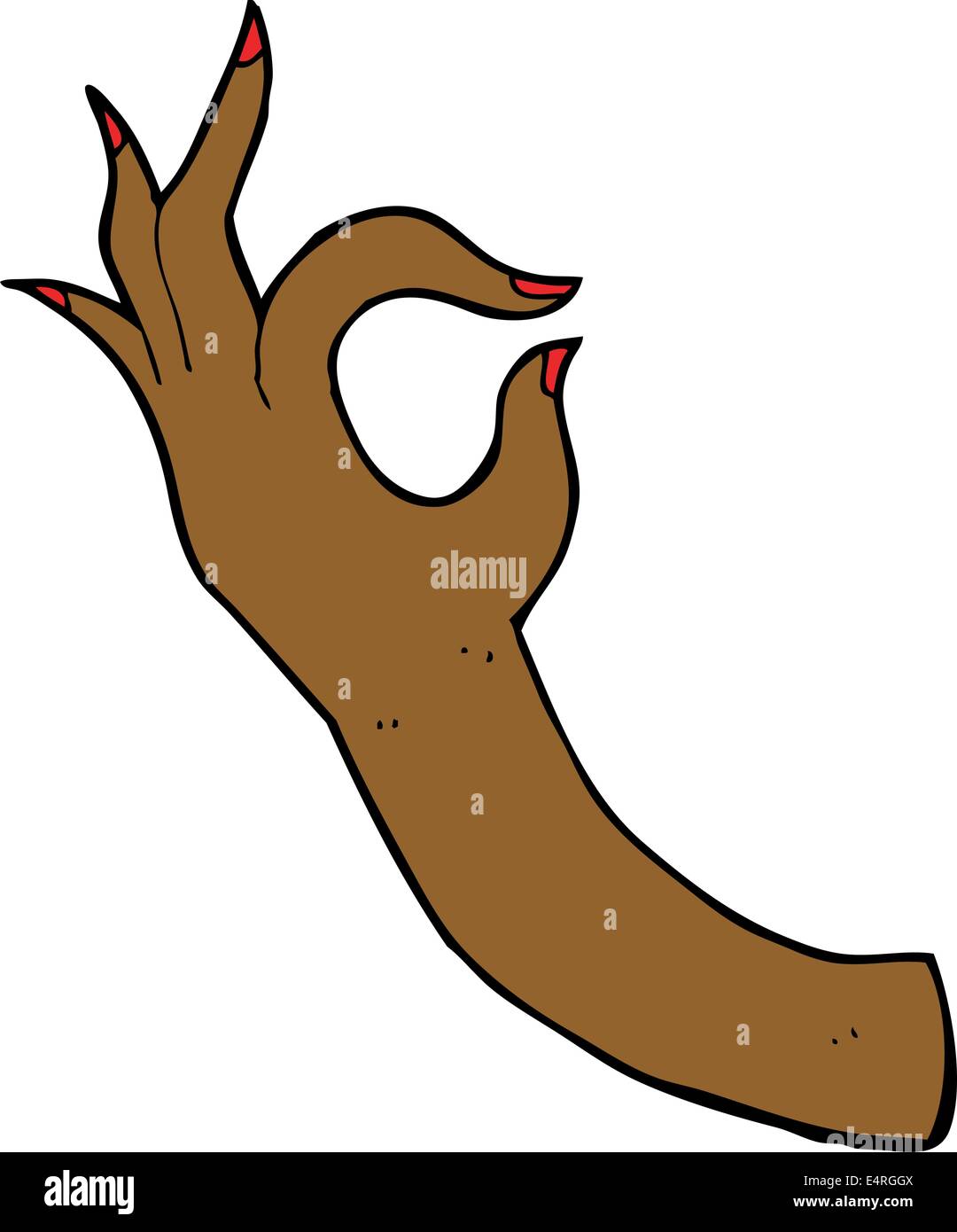 Cartoon symbole main Image Vectorielle Stock - Alamy