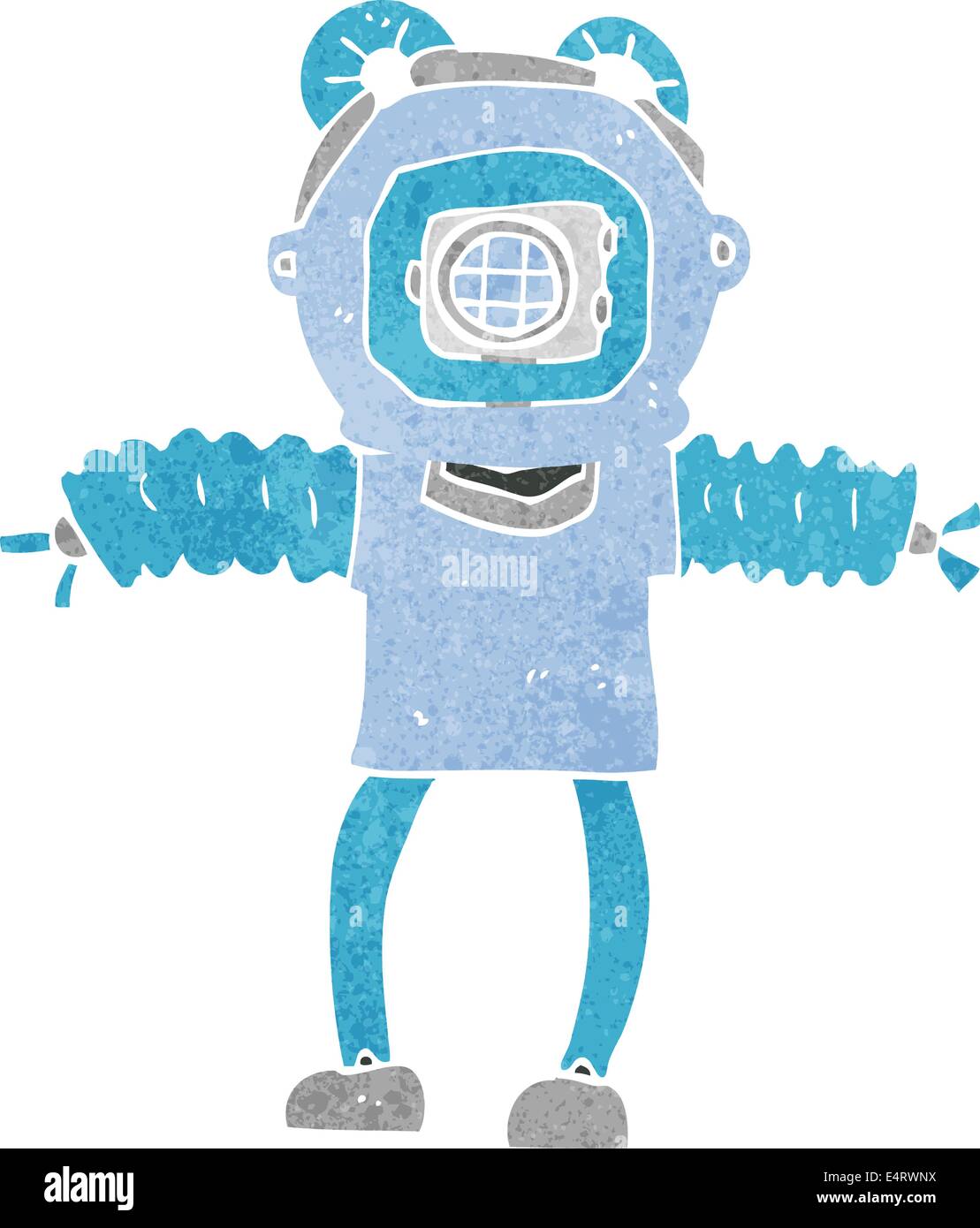 Cartoon deep sea diver illustration Banque d'images vectorielles - Page ...