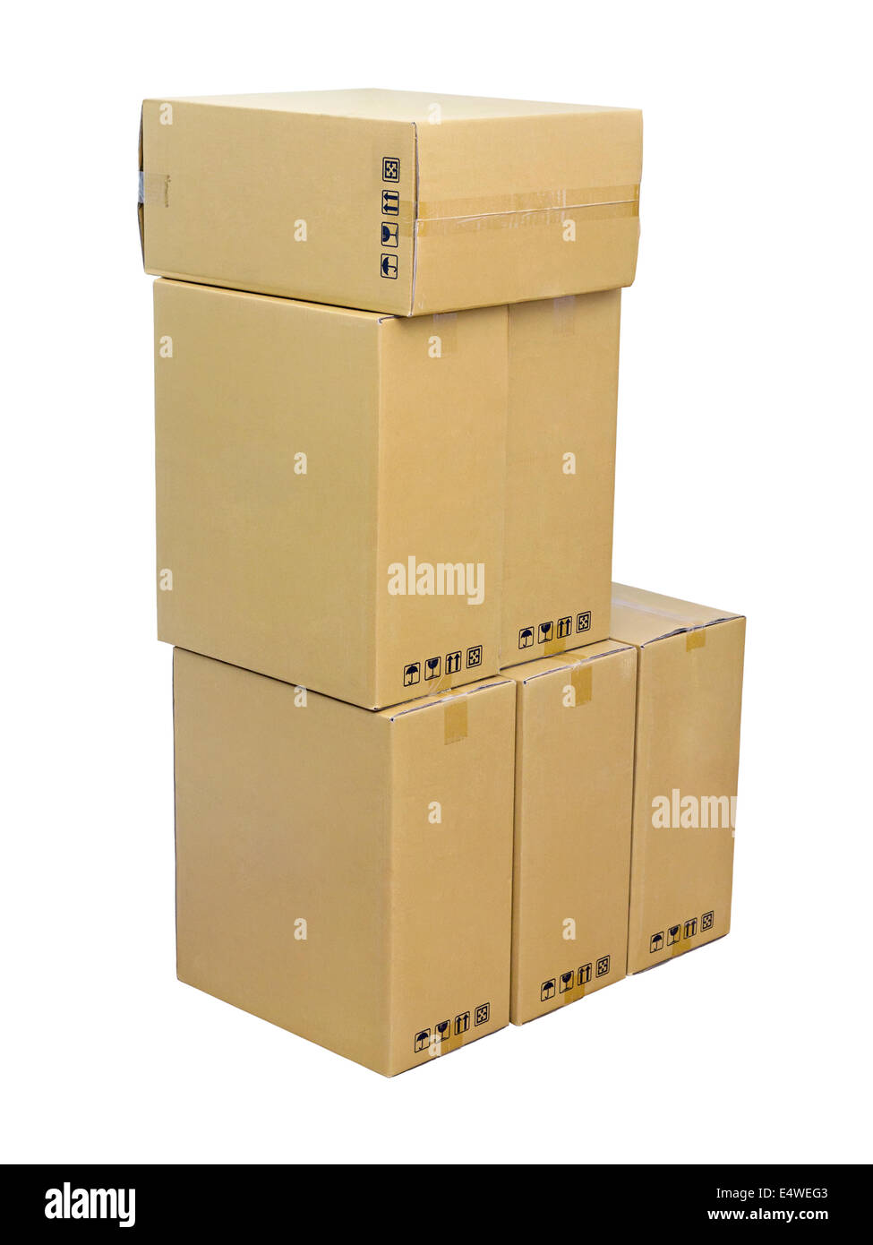 Pile de carton Banque de photographies et d’images à haute résolution ...