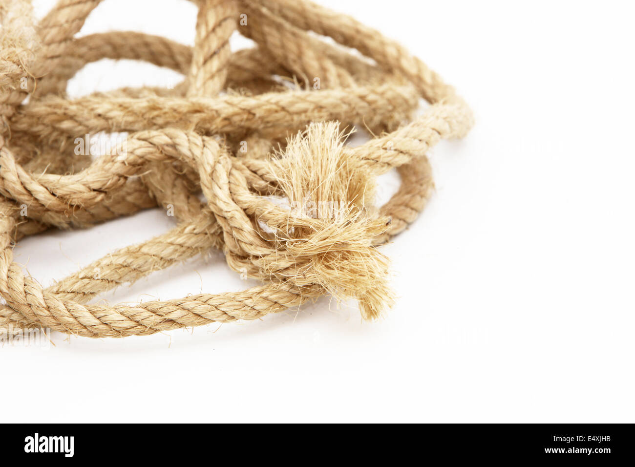 Frayed rope Banque de photographies et d’images à haute résolution - Alamy