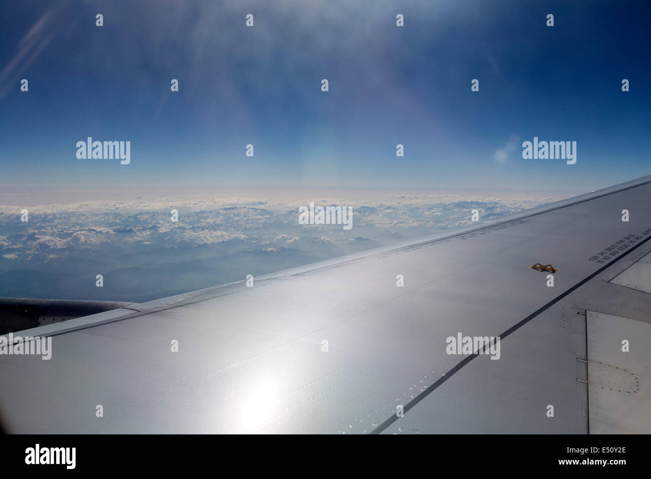 Vue aérienne de la chaîne des Pyrénées, à partir d'un avion Photo Stock ...