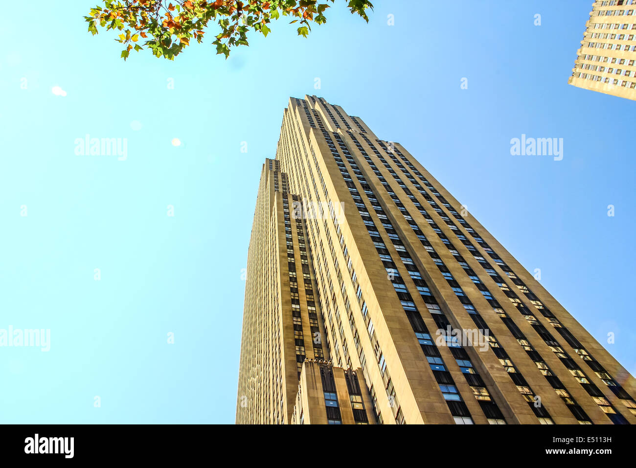 Rockefeller plaza sign Banque de photographies et d’images à haute ...