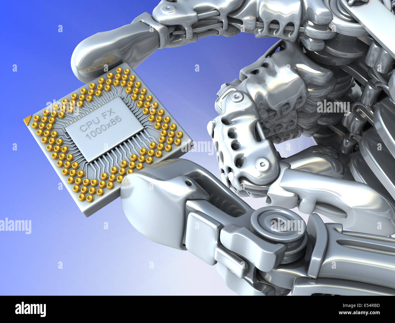 Robot arm cpu processor high Banque de photographies et d’images à ...