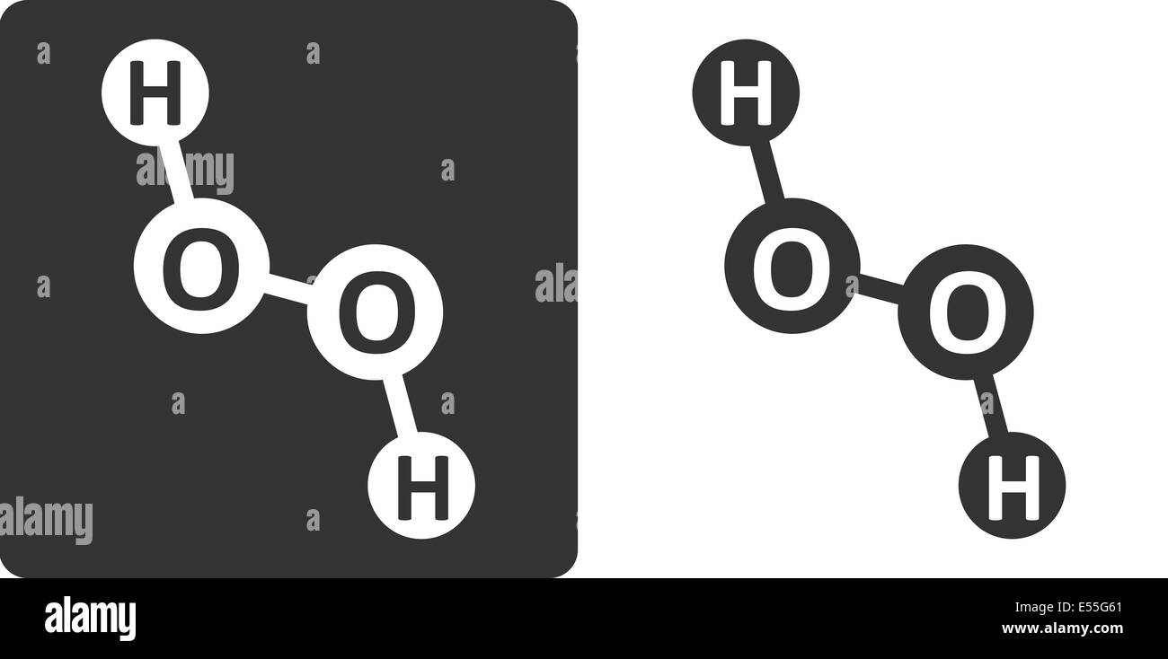 Hydrogen peroxide molecule Banque de photographies et d’images à haute ...