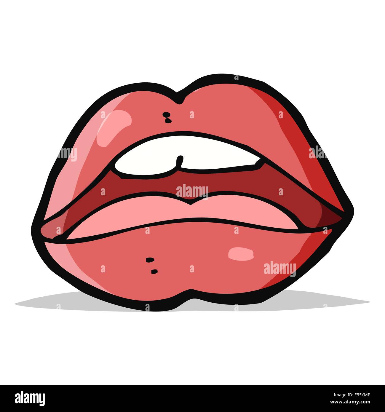 Bouche ouverte, symbole de dessin animé Image Vectorielle Stock - Alamy