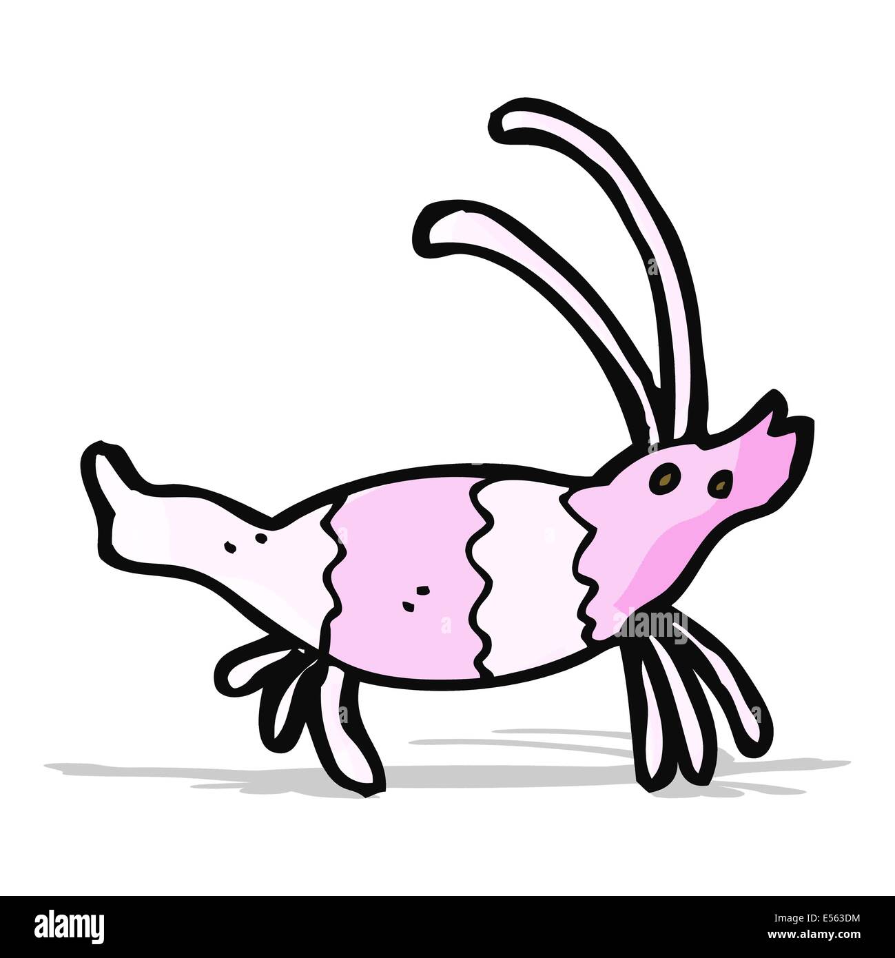 Dessin Animé Crevette Image Vectorielle Stock Alamy