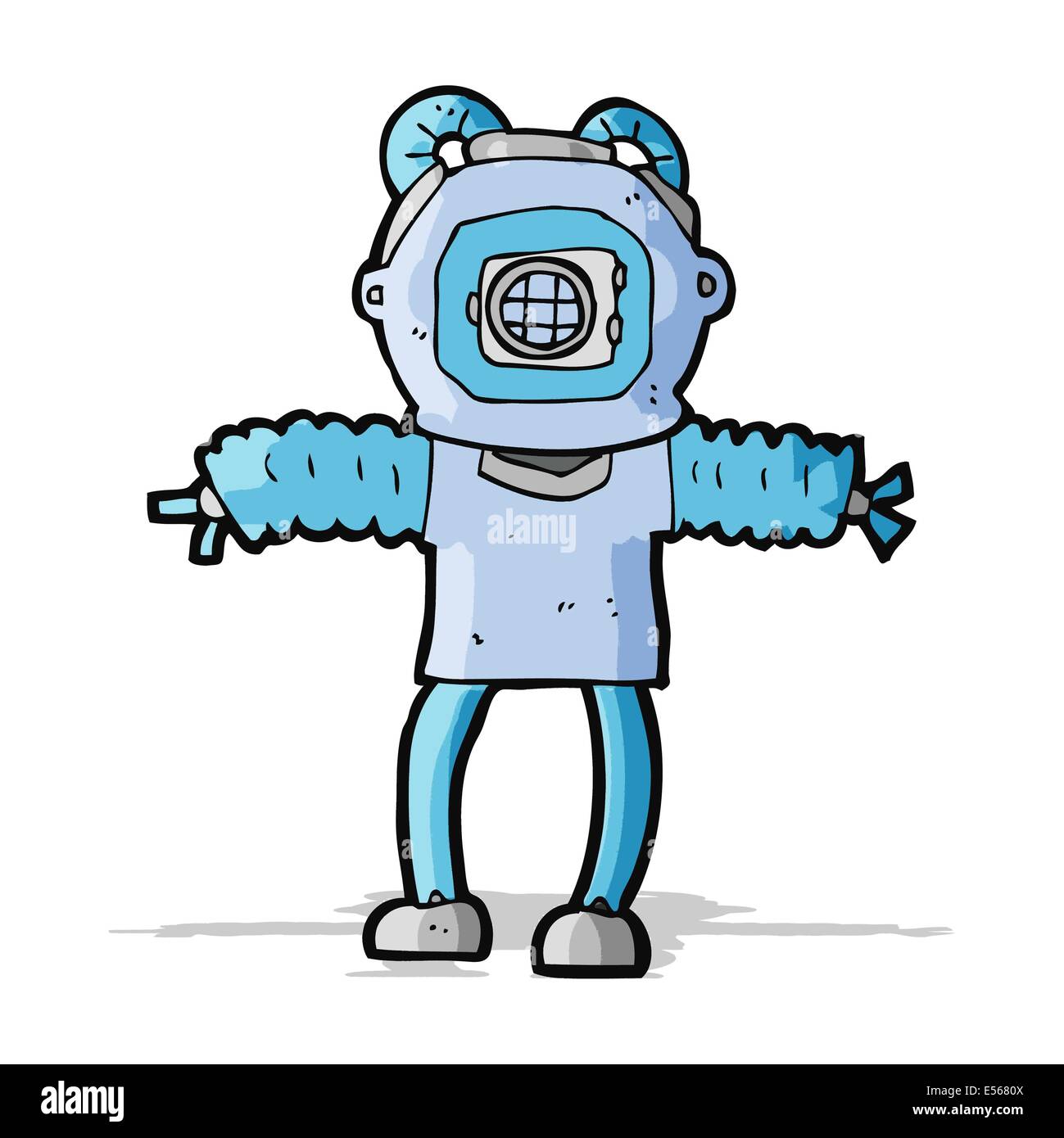 Cartoon deep sea diver illustration Banque d'images vectorielles - Page ...