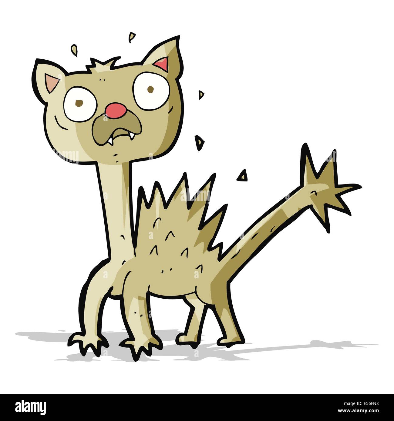 Chat qui à peur Banque d'images vectorielles - Alamy