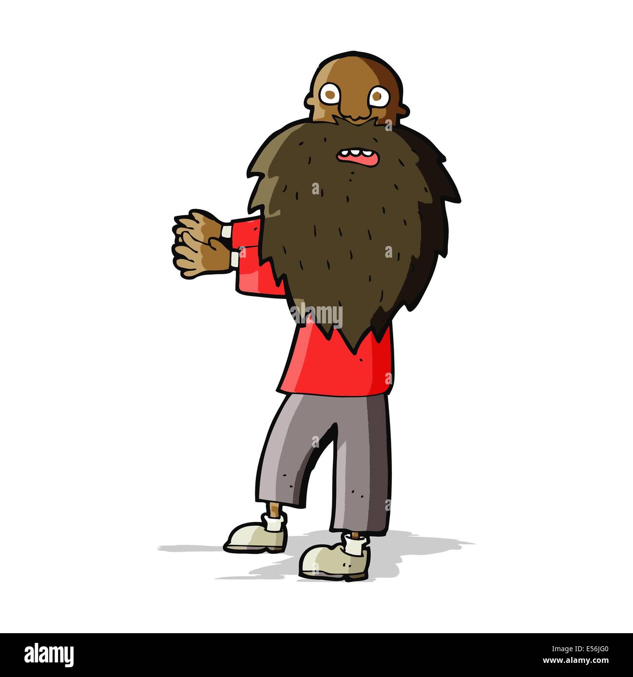 Vieux barbu Banque d'images vectorielles - Alamy