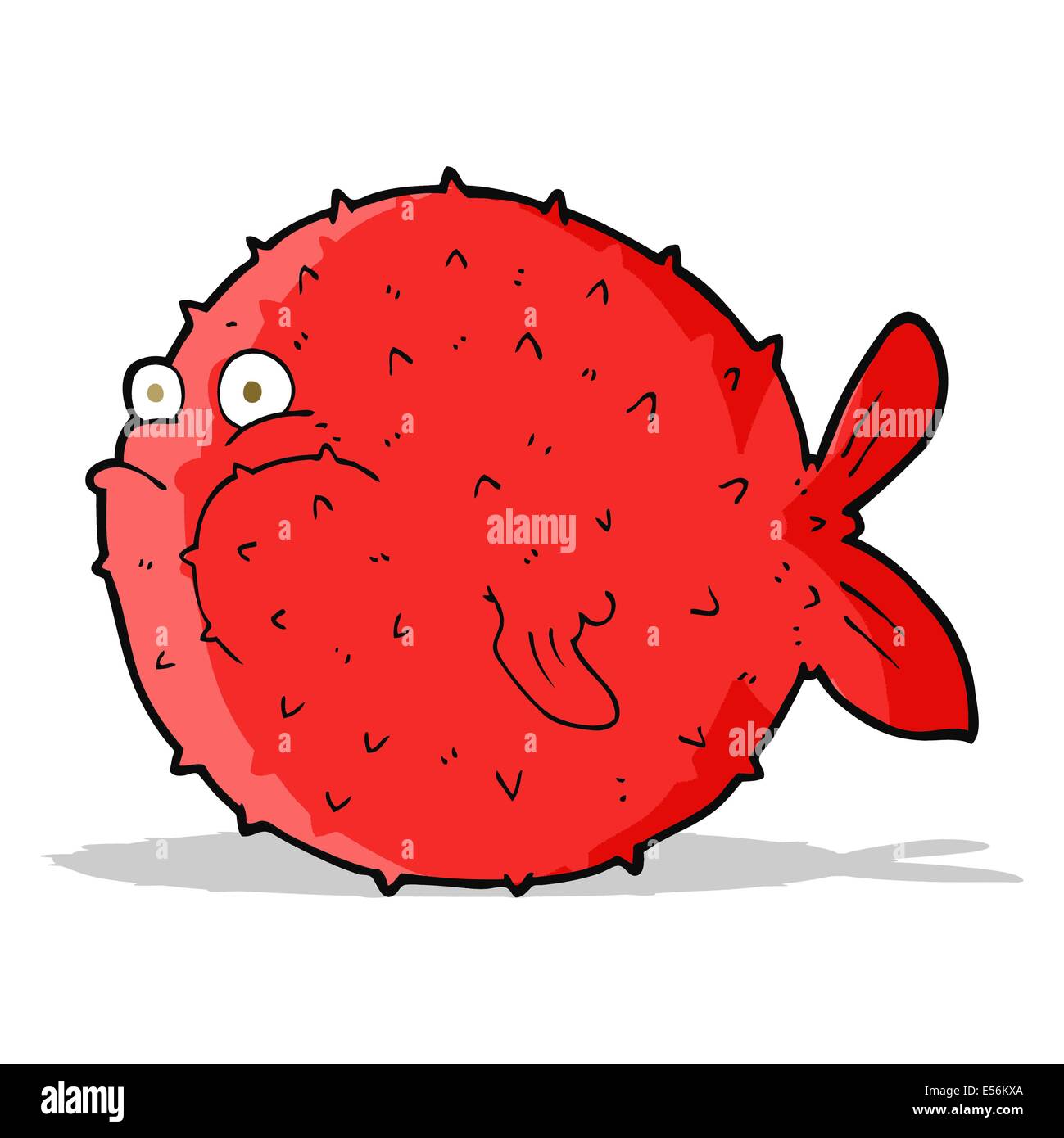 Cartoon puffer fish Banque d'images vectorielles - Alamy