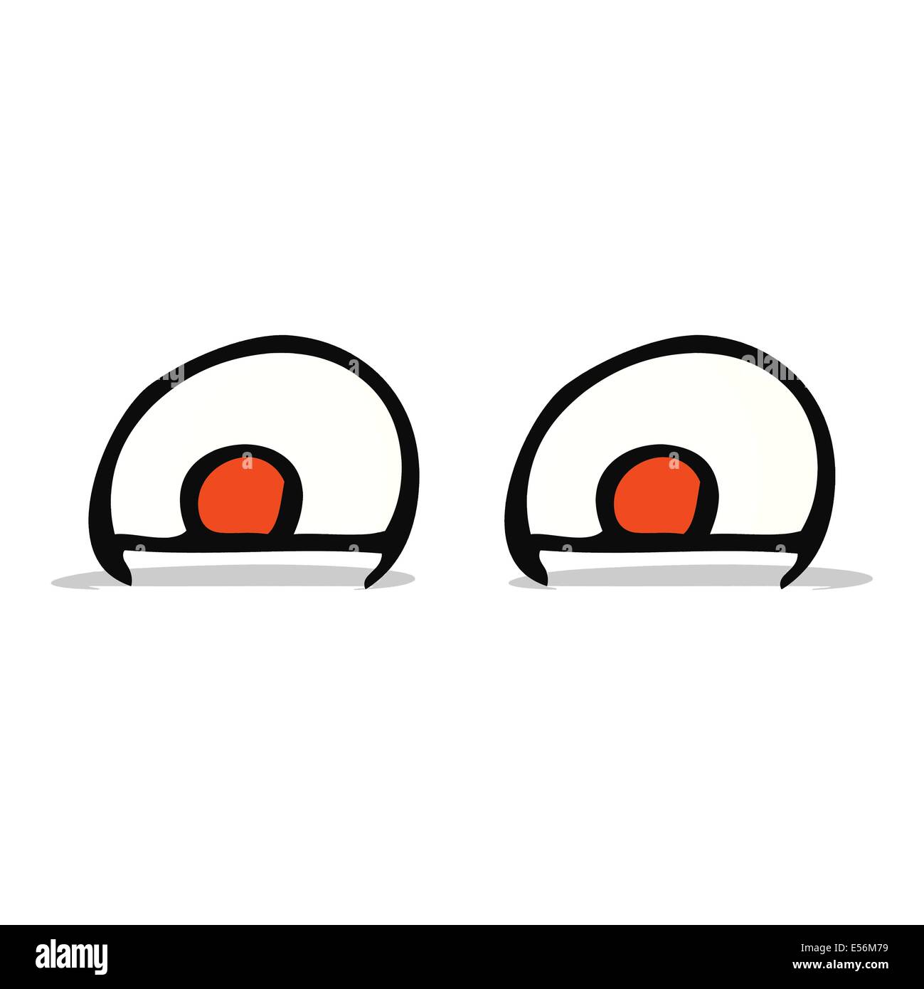 Angry cartoon eyes vectors Banque de photographies et d’images à haute ...