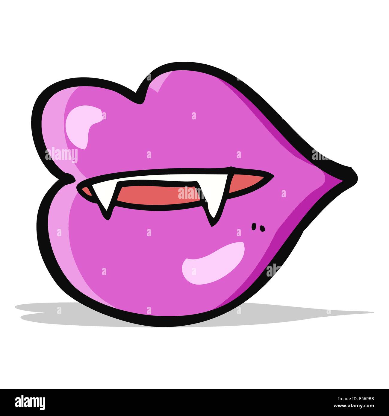 Crocs De Vampire De Dessin Animé Bouche De Vampire Avec Des Crocs