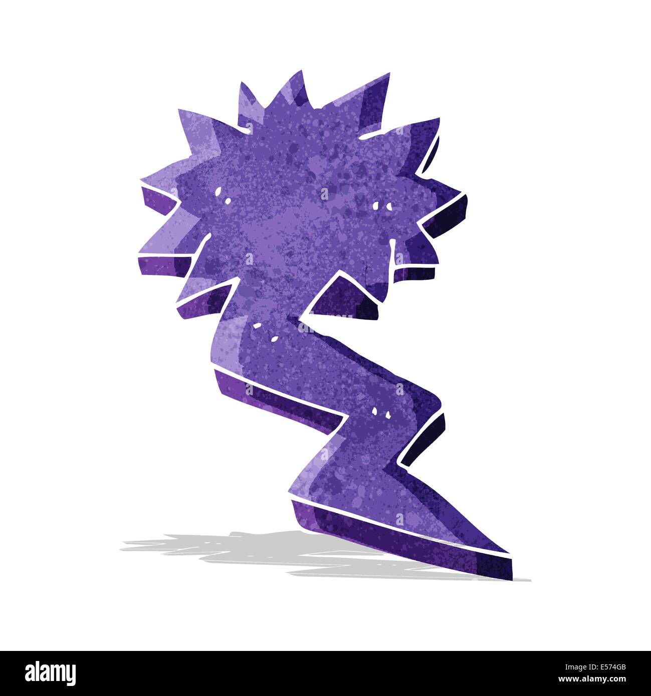 Cartoon symbole éclair Image Vectorielle Stock - Alamy