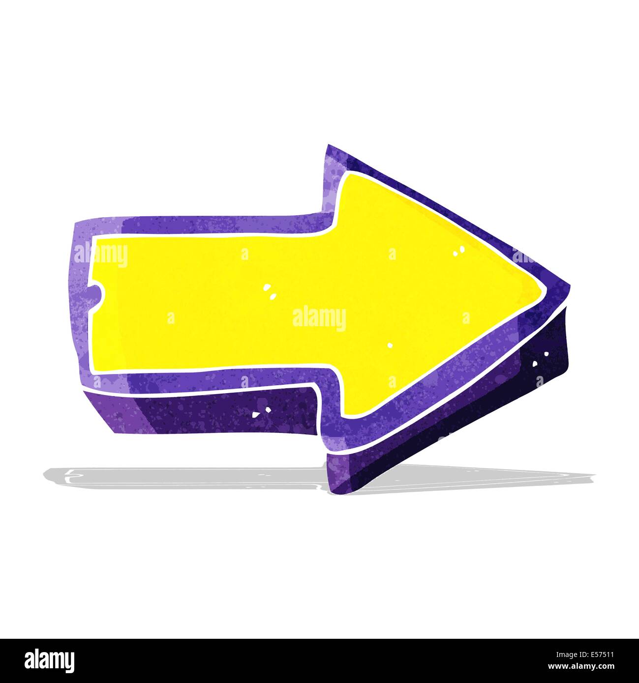 Symbole de flèche cartoon Image Vectorielle Stock - Alamy