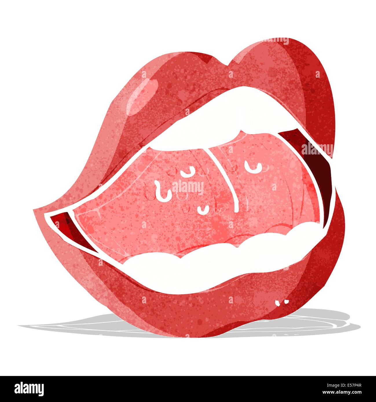 Cartoon, bouche ouverte Image Vectorielle Stock - Alamy