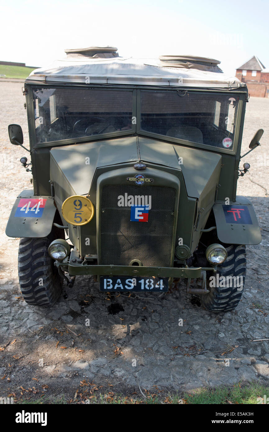 Morris PU Commercial véhicule militaire WW2 sans fil à Tilbury Fort ...