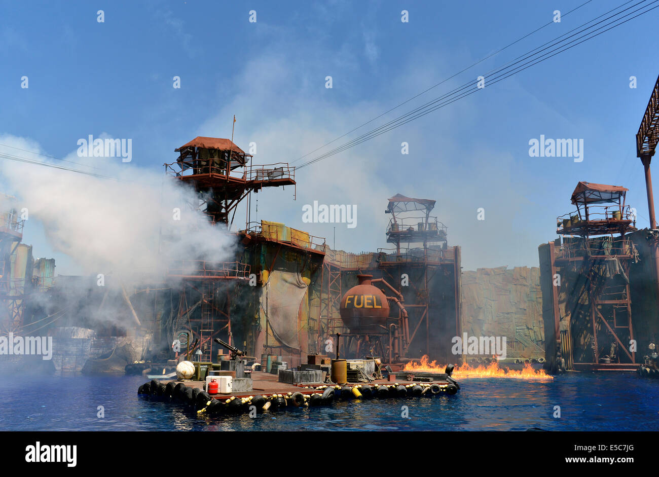 Waterworld show at universal studios Banque de photographies et d ...