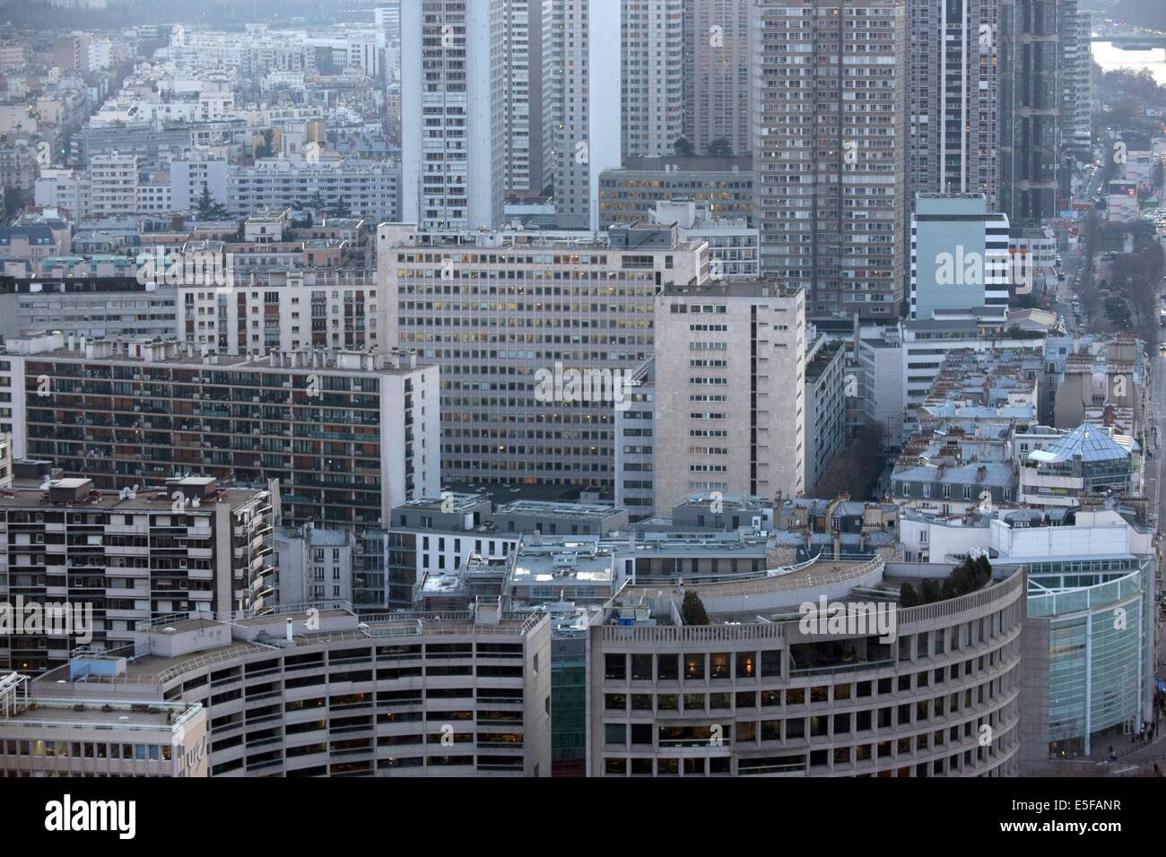 France, ile de france, Paris 7e arrondissement, tour eiffel, vue depuis ...