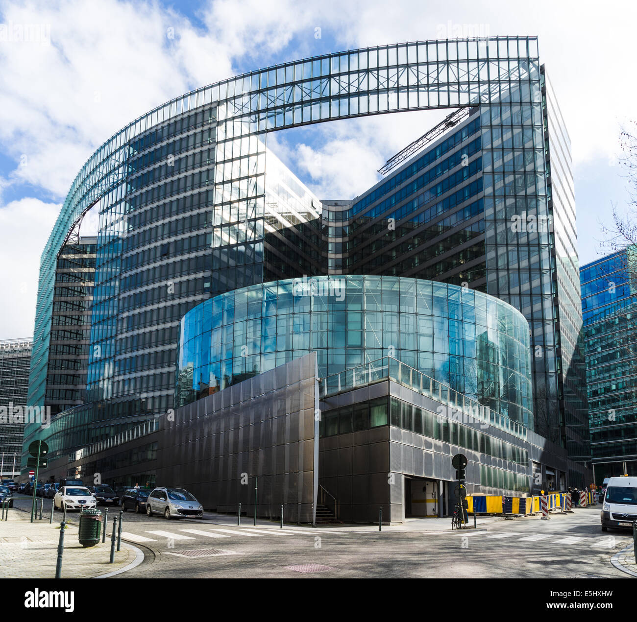 Le bâtiment Charlemagne Bruxelles Photo Stock - Alamy