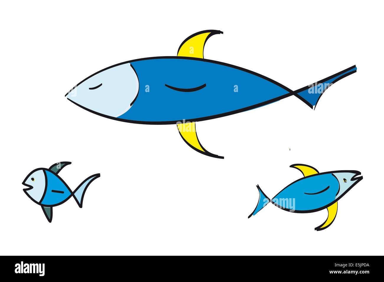 Dessin poissons rigolo Banque de photographies et d’images à haute ...