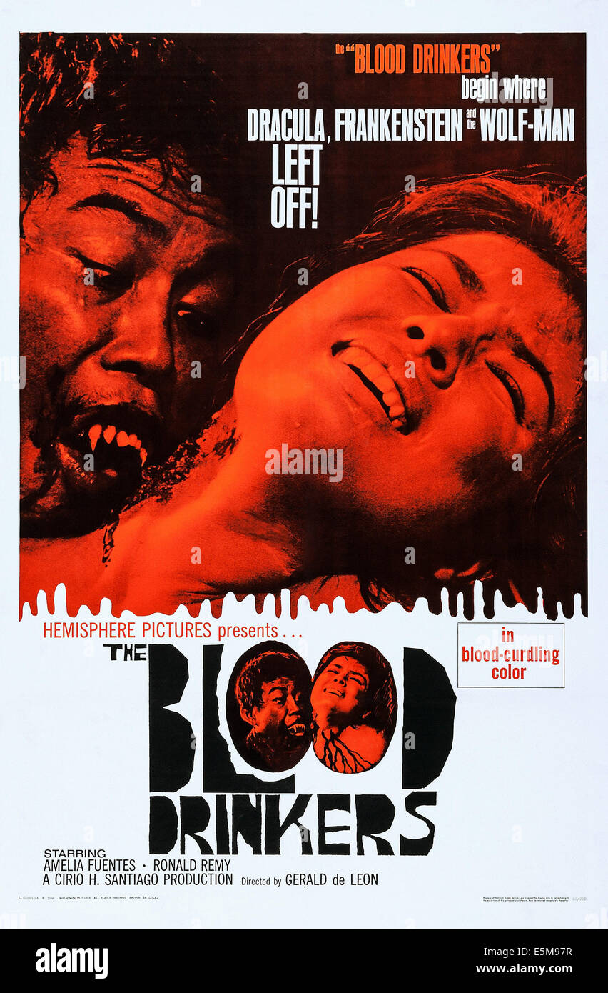 Les buveurs de sang, (alias LE SANG EST LA COULEUR DE NUIT, aka KULAY ...