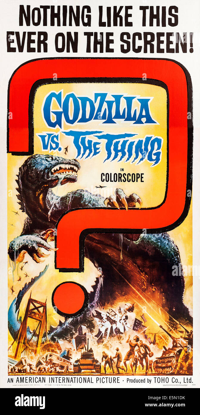 GODZILLA VS. La chose (alias MOTHRA VS. GODZILLA, aka MOSURA TAI GOJIRA ...