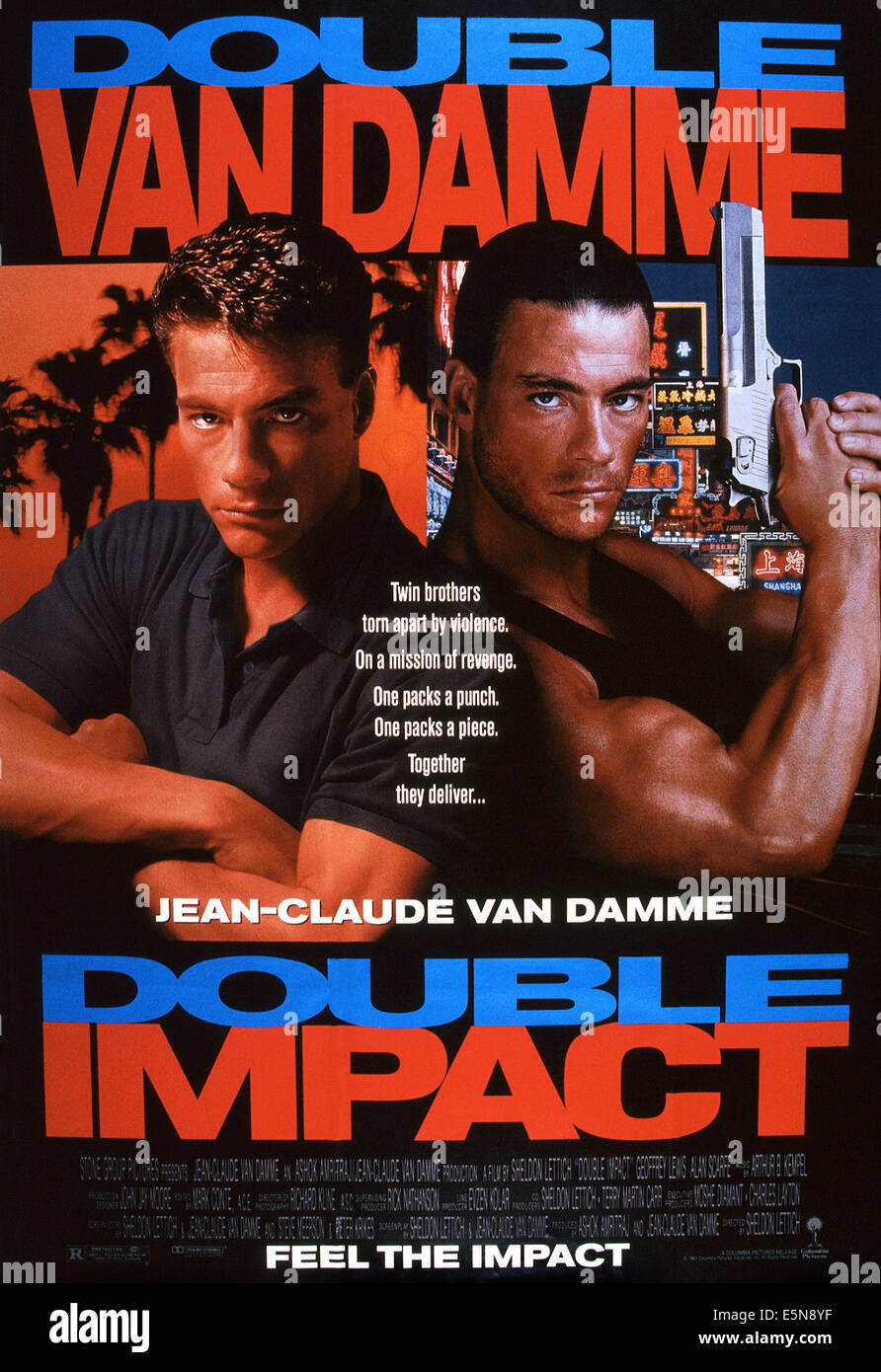 Double Impact Jean Claude Van Damme Deux Fois 1991 © Columbia Avec