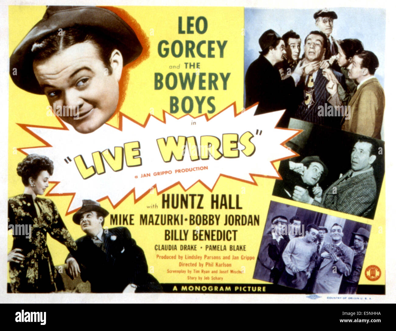 LIVE WIRES, Pamela Blake, Leo Gorcey, Claudia Drake, Bobby Jordan, Mike ...