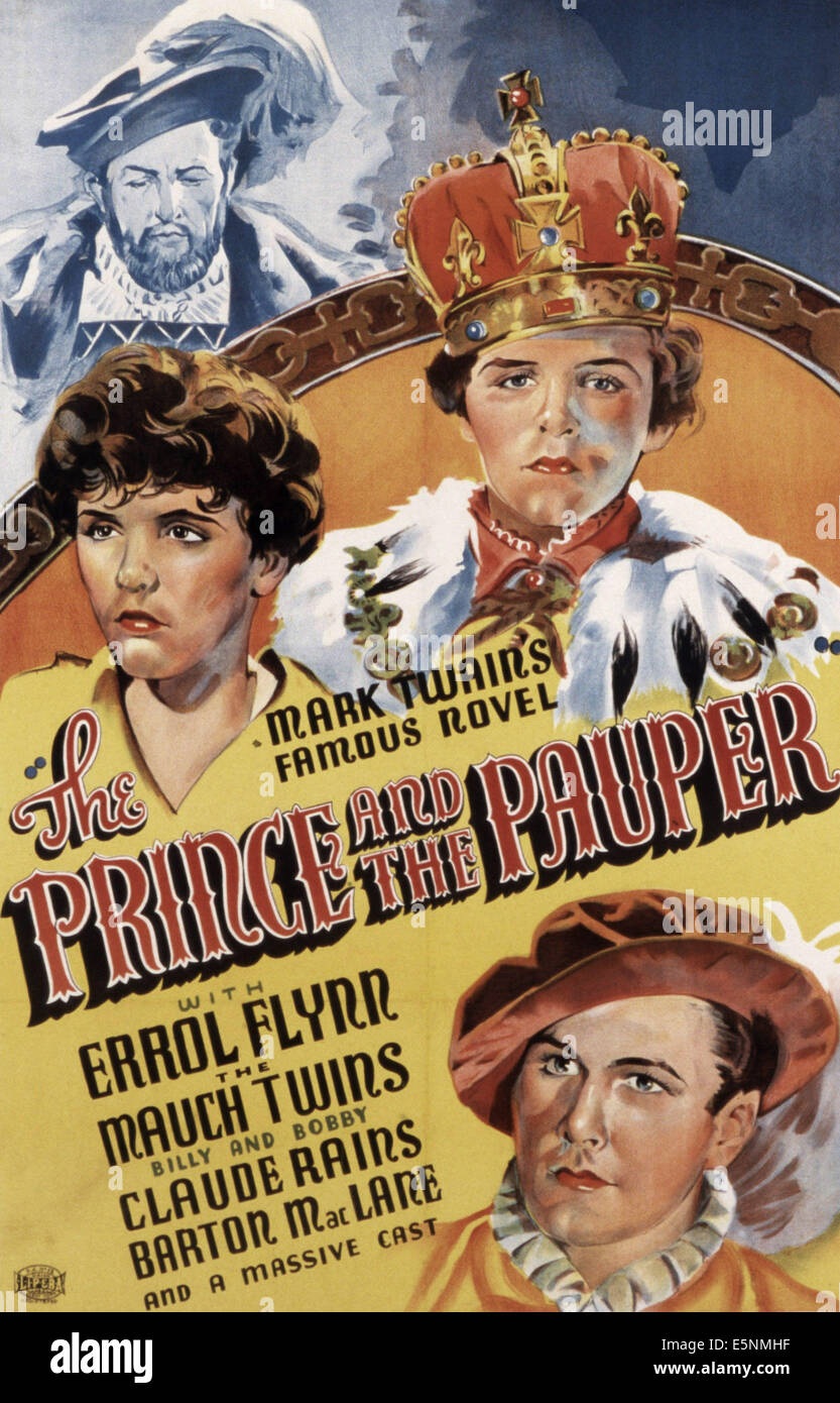 Le Prince et le pauvre, Errol Flynn, Billy Mauch, Bobby Mauch, 1937 ...