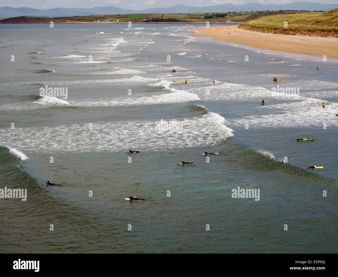 Tullan Strand, un 1 km longue plage de surf, s'étendant au nord de ...