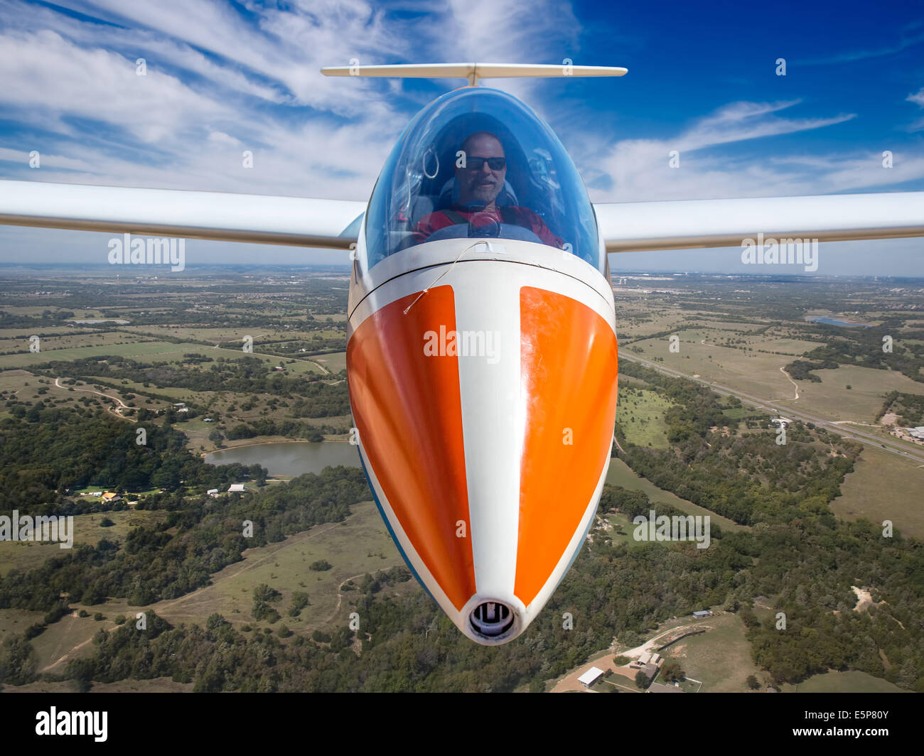 Avion pilote volant vol cockpit Banque de photographies et d’images à ...