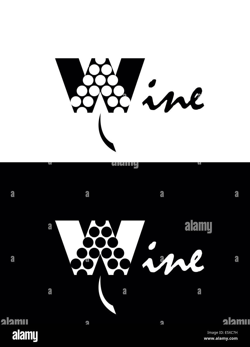 Logo vin Banque de photographies et d’images à haute résolution - Alamy