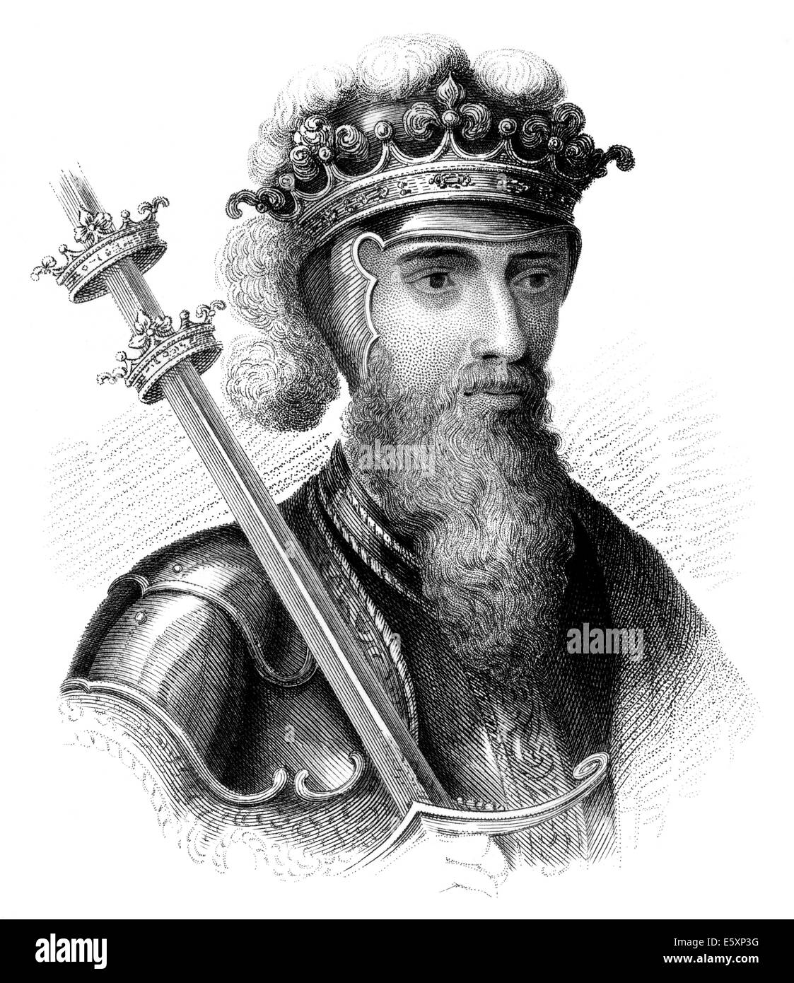 édouard iii angleterre roi Banque d'images noir et blanc - Alamy