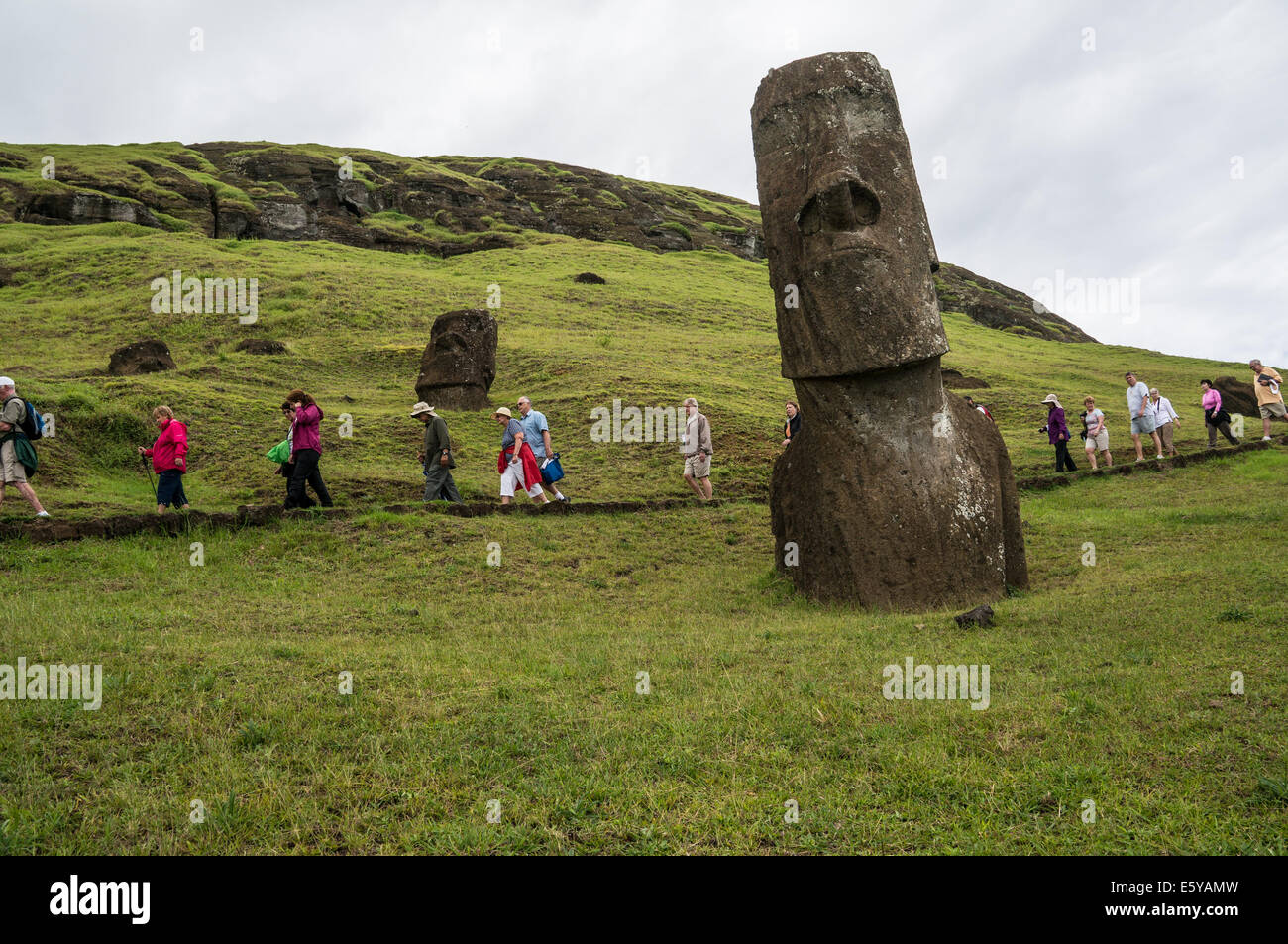 île de pâques moai Banque de photographies et d’images à haute ...