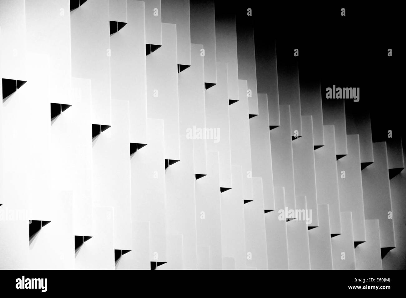 Détail de l'architecture moderne, un mur de séparation en carton Photo ...