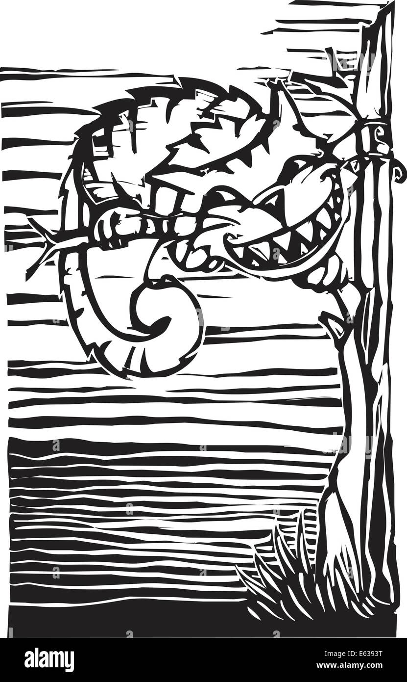 Alice au pays des merveilles chat Banque d'images vectorielles - Alamy