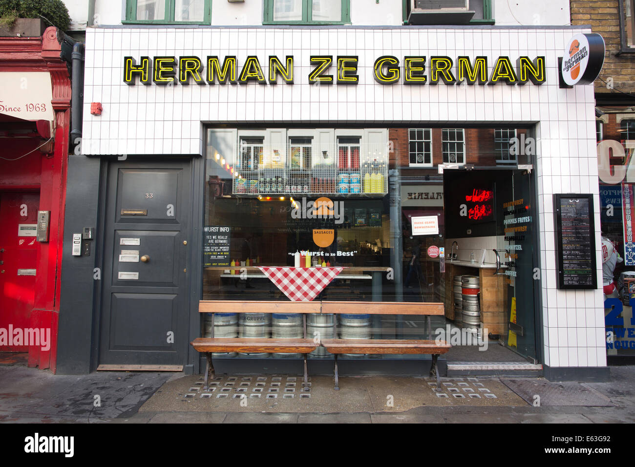 Herman ze saucisses allemandes restaurant allemand Banque de photographies et d’images à haute ...