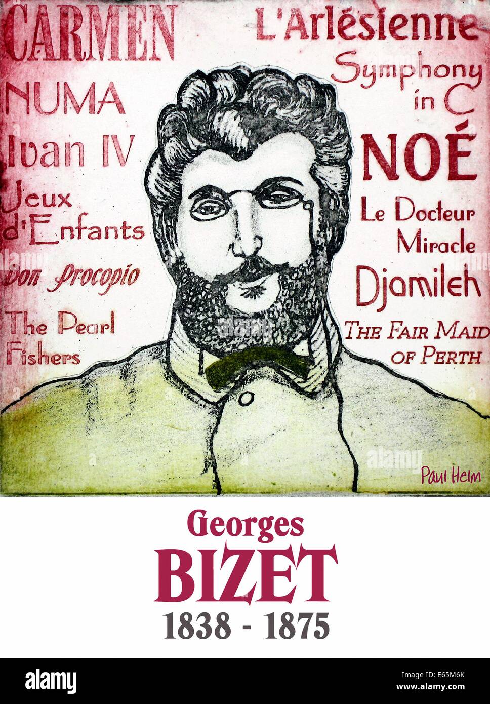 Georges bizet illustration Banque de photographies et d’images à haute ...
