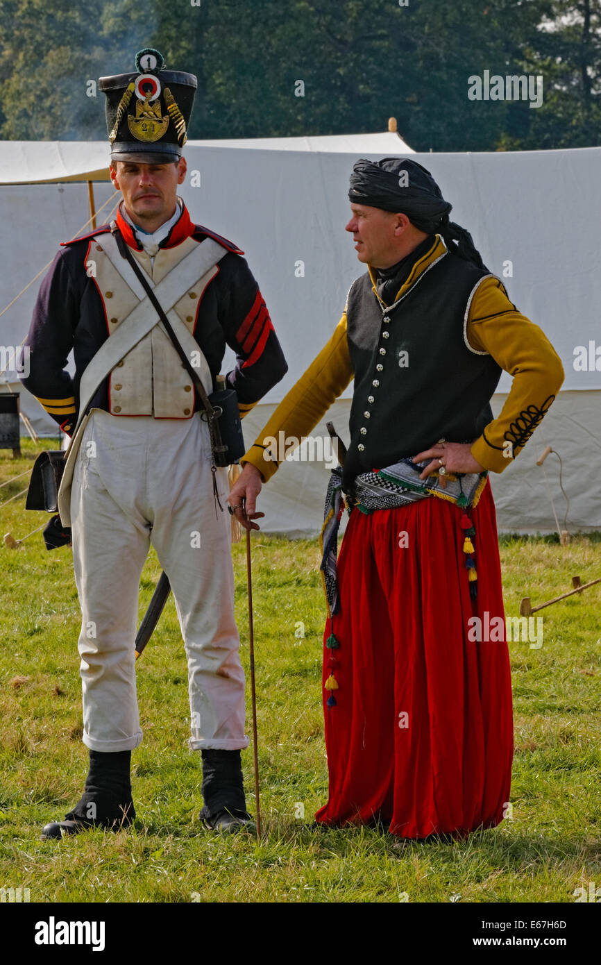 Fantassin de Napoleonic 21e Régiment d'infanterie de ligne avec l'armée ...