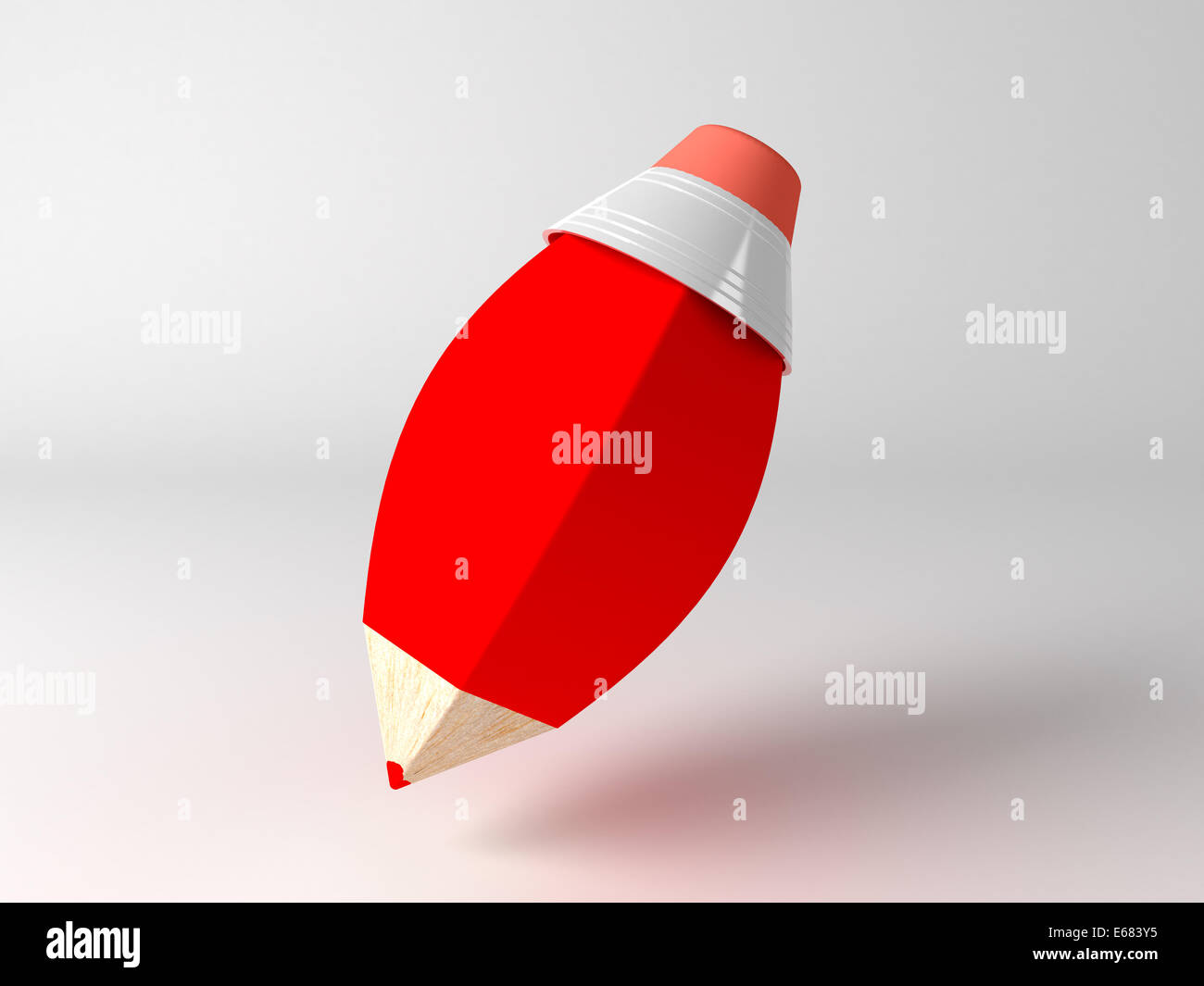 Pencil eraser with happy face Banque de photographies et d’images à ...