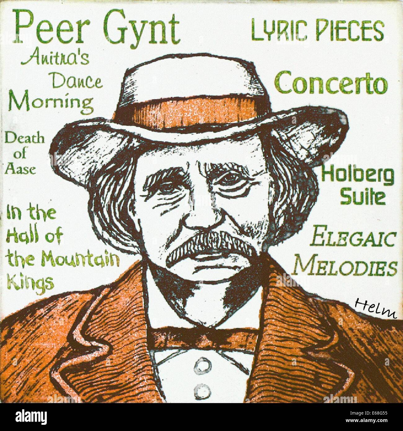Edvard grieg portrait drawing Banque de photographies et d’images à ...
