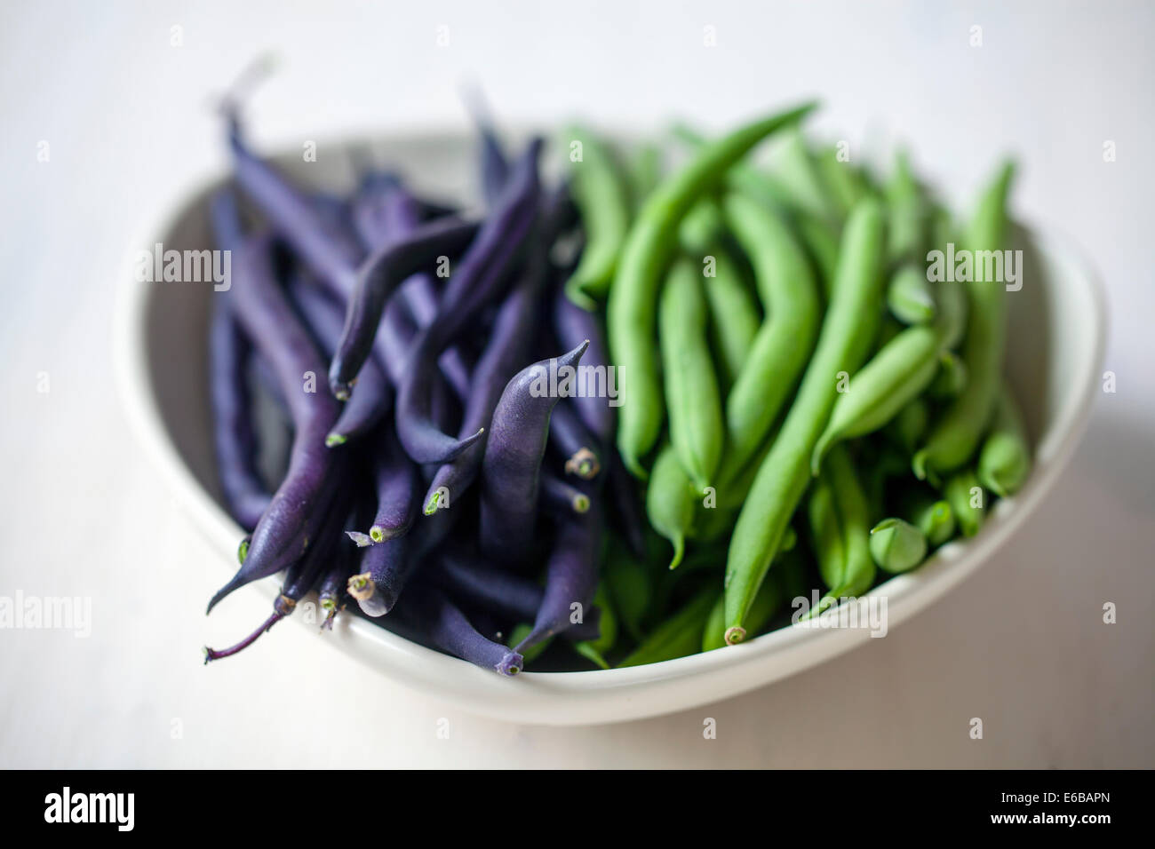 Haricots verts violets Banque de photographies et d’images à haute ...