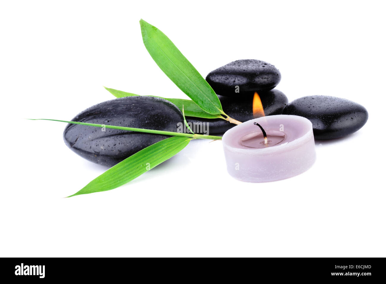 Zen blanc eau blanc galet Banque de photographies et d’images à haute ...