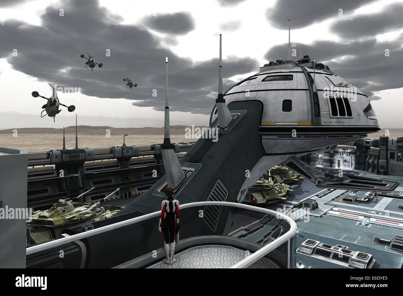 Futuristic Military Base Banque d'image et photos - Alamy