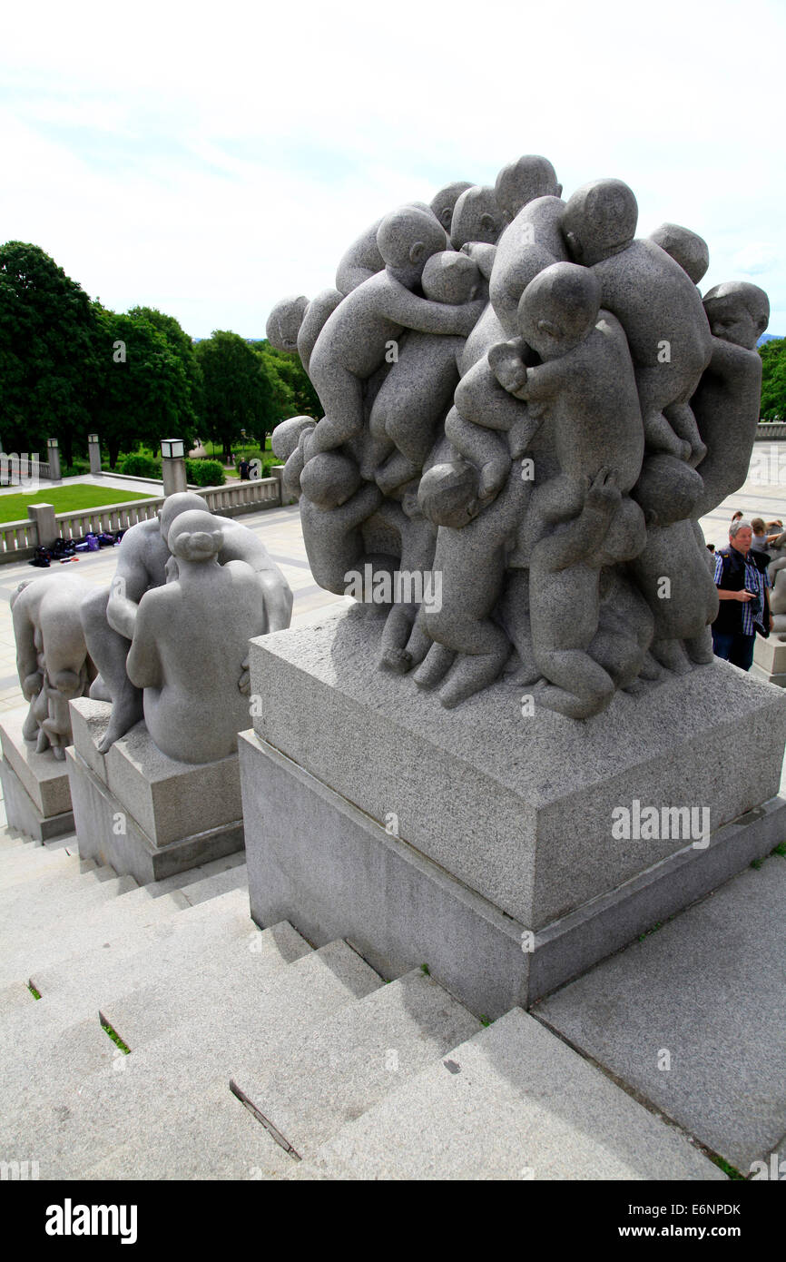 Vigelandpark parc de sculptures de vigeland Banque de photographies et ...