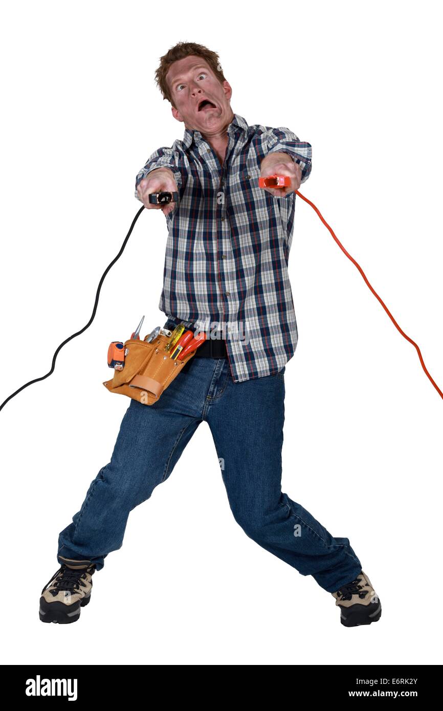 Electrocuted man Banque de photographies et d’images à haute résolution ...