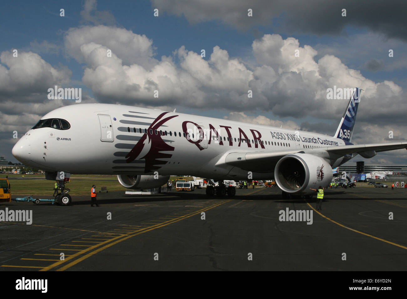 Qatar Airways airbus A350 Photo Stock - Alamy