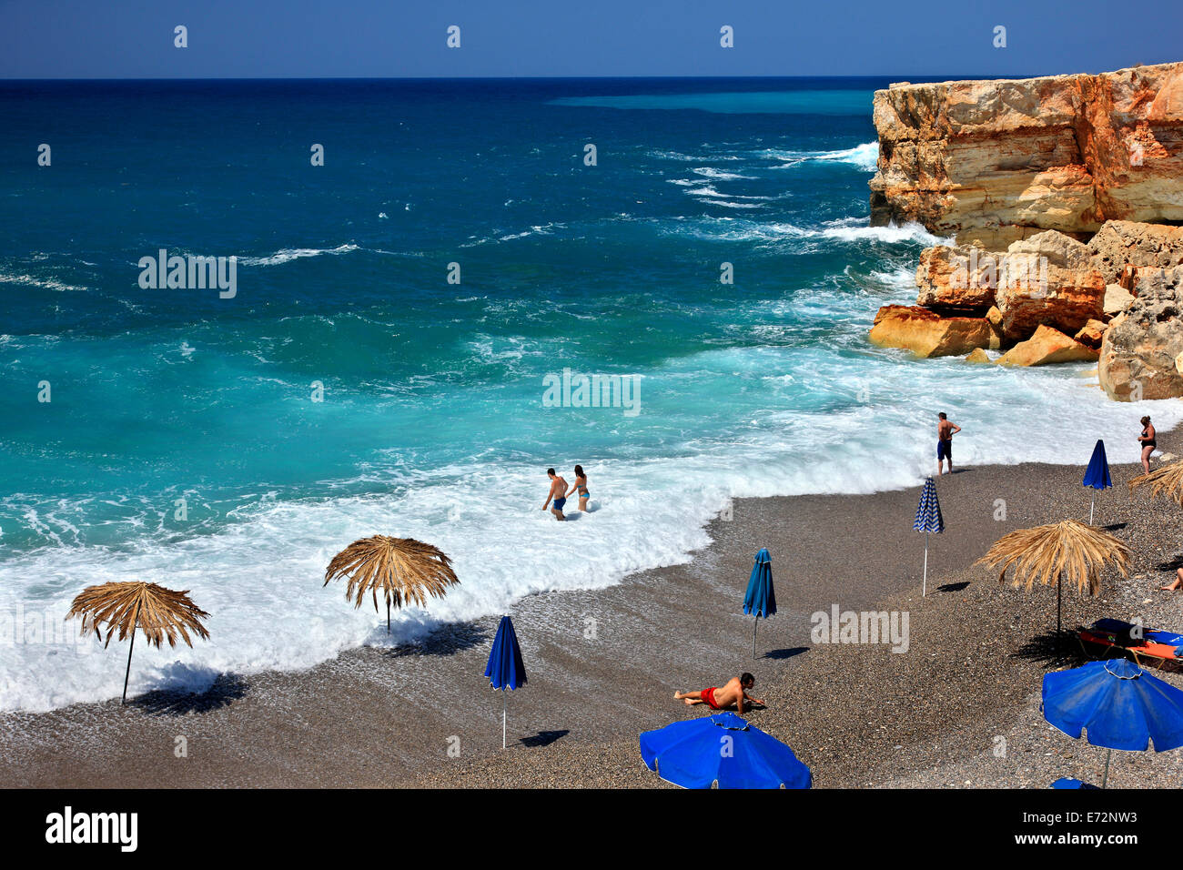Rethymno crete beach Banque de photographies et d’images à haute ...