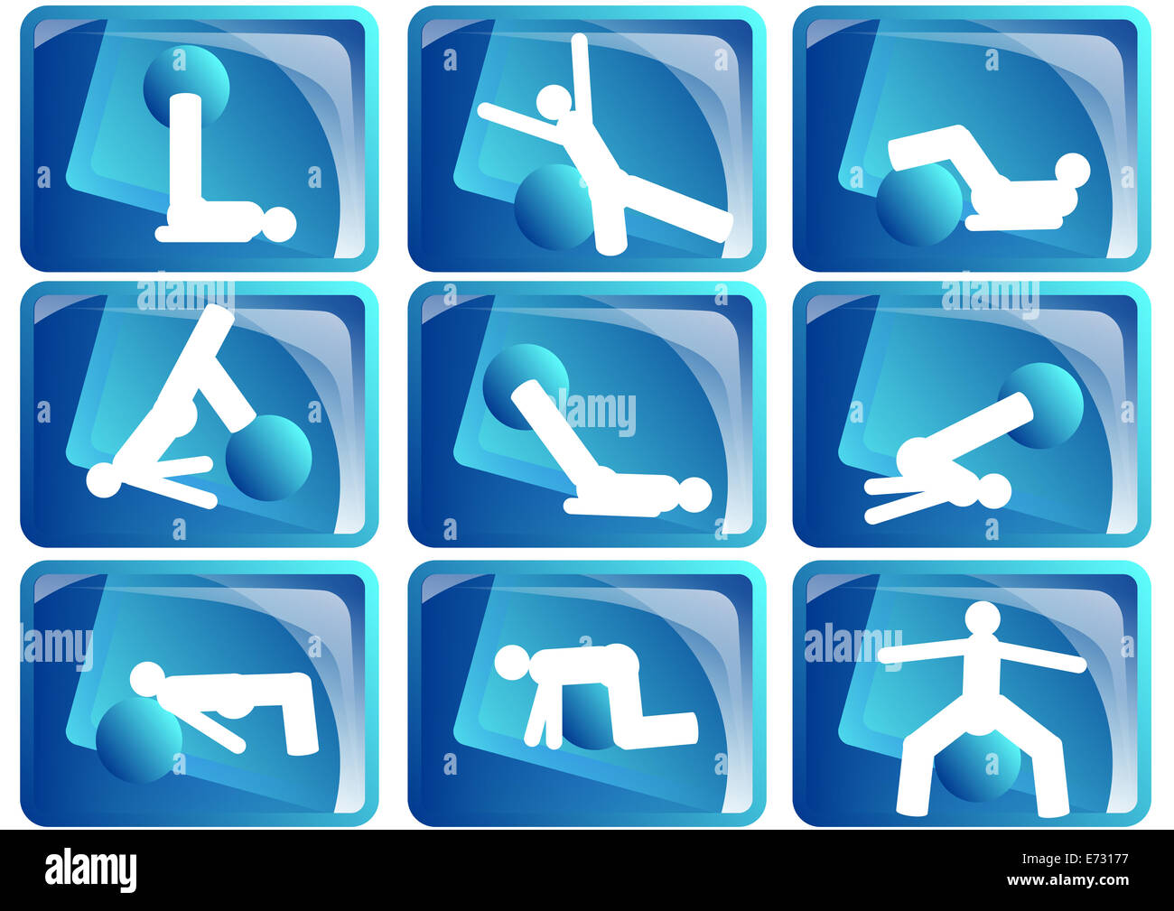 Pilates pictogram Banque de photographies et d’images à haute ...