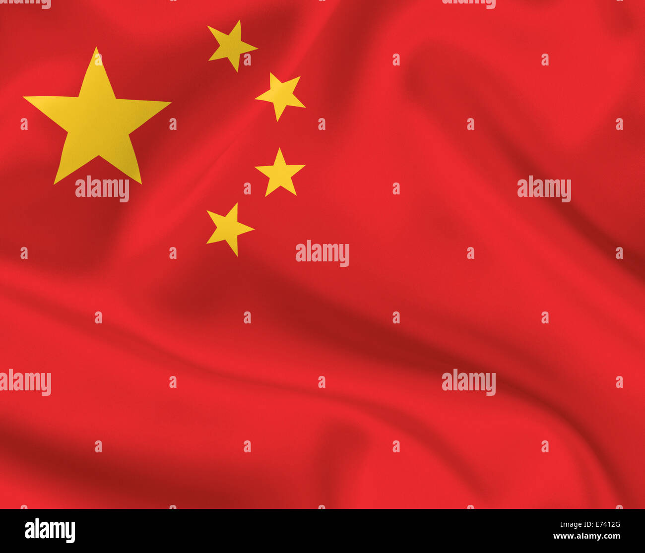Drapeau de la chine Banque de photographies et d’images à haute ...